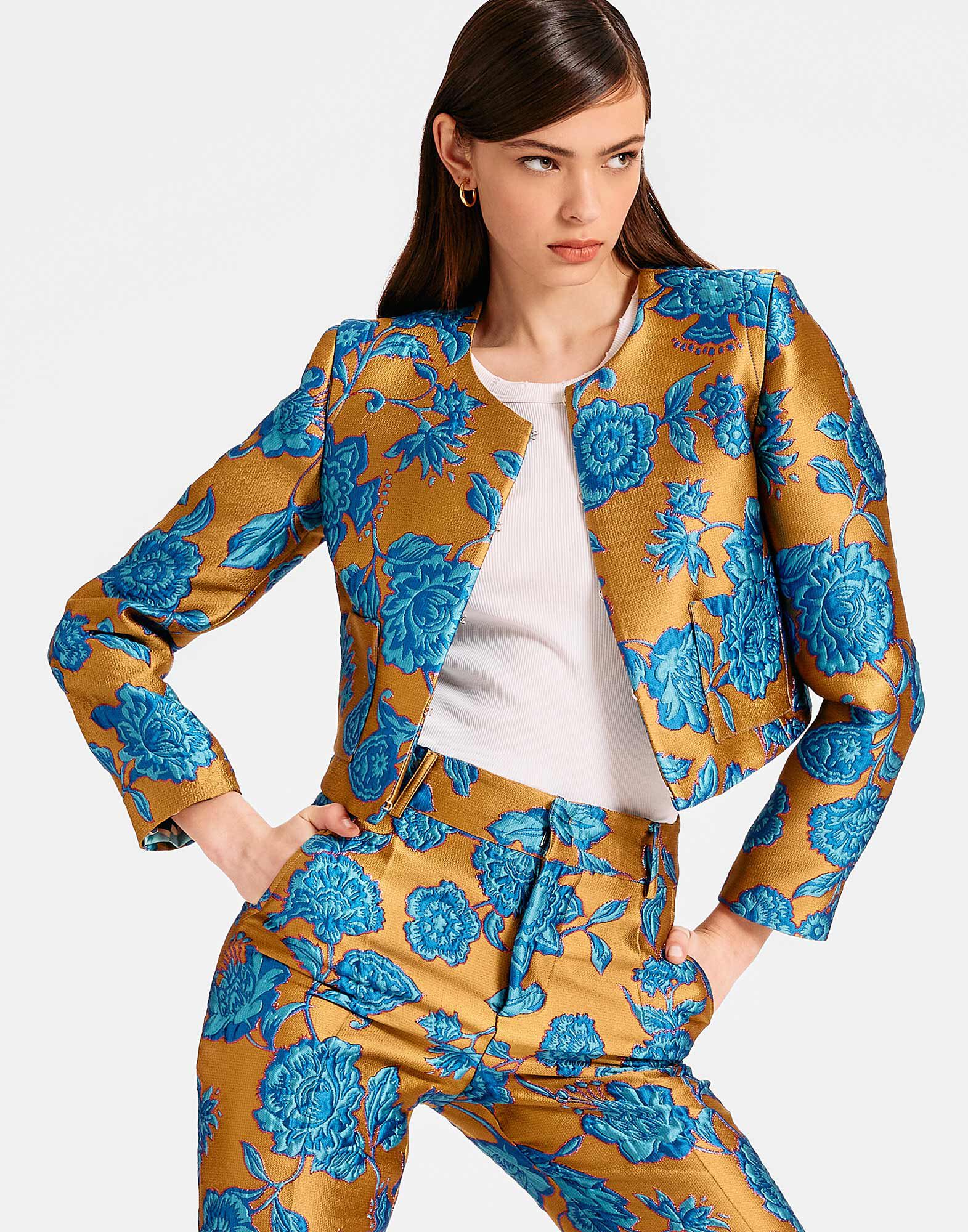 Bijoux Jacket in Hottie Turquoise for Women | La DoubleJ Bijoux Jacket in Hottie Turquoise for Women | La DoubleJ