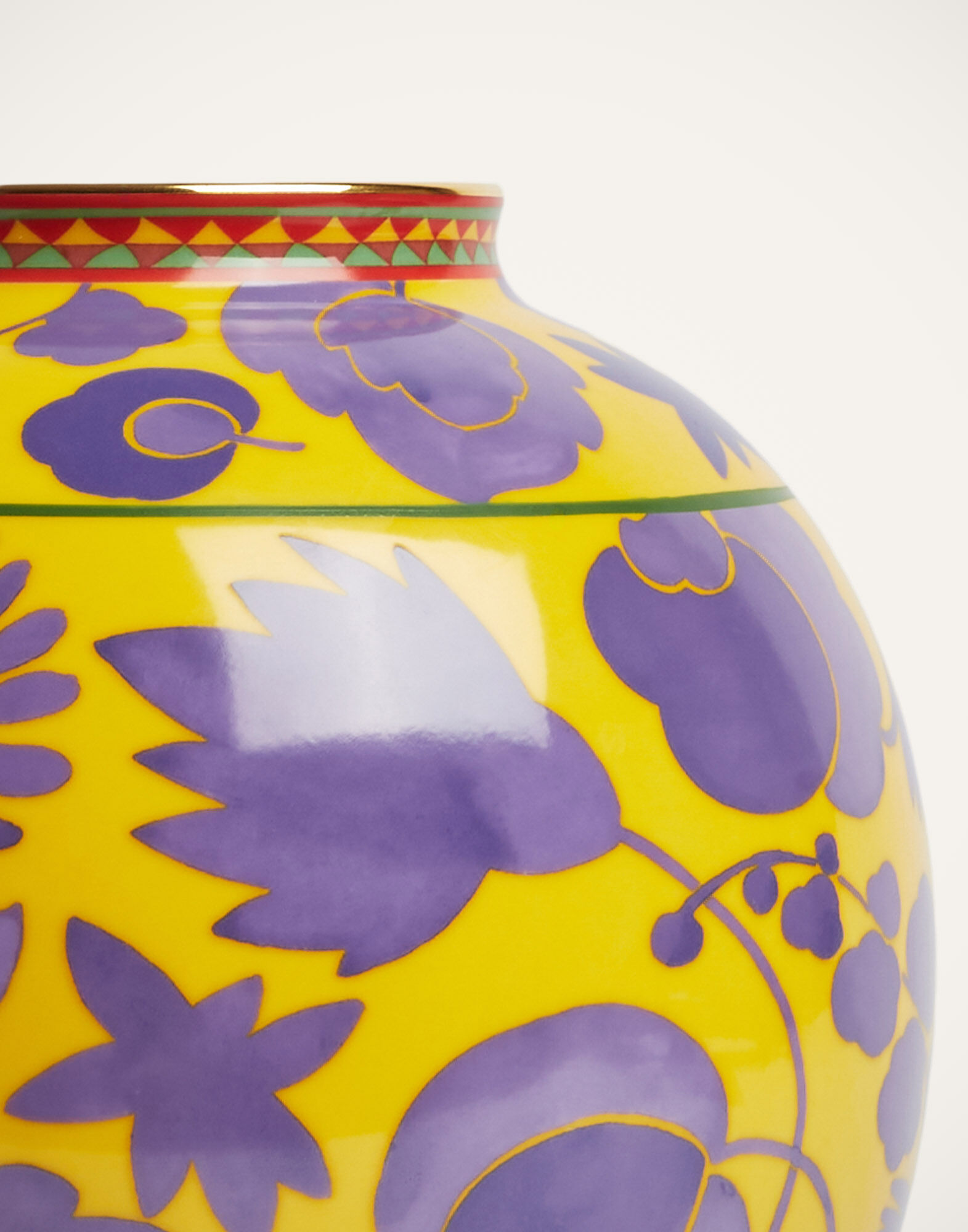 Bubble Vase in Wildbird Yellow & Purple - Homeware | La DoubleJ Bubble Vase in Wildbird Yellow & Purple - Homeware | La DoubleJ