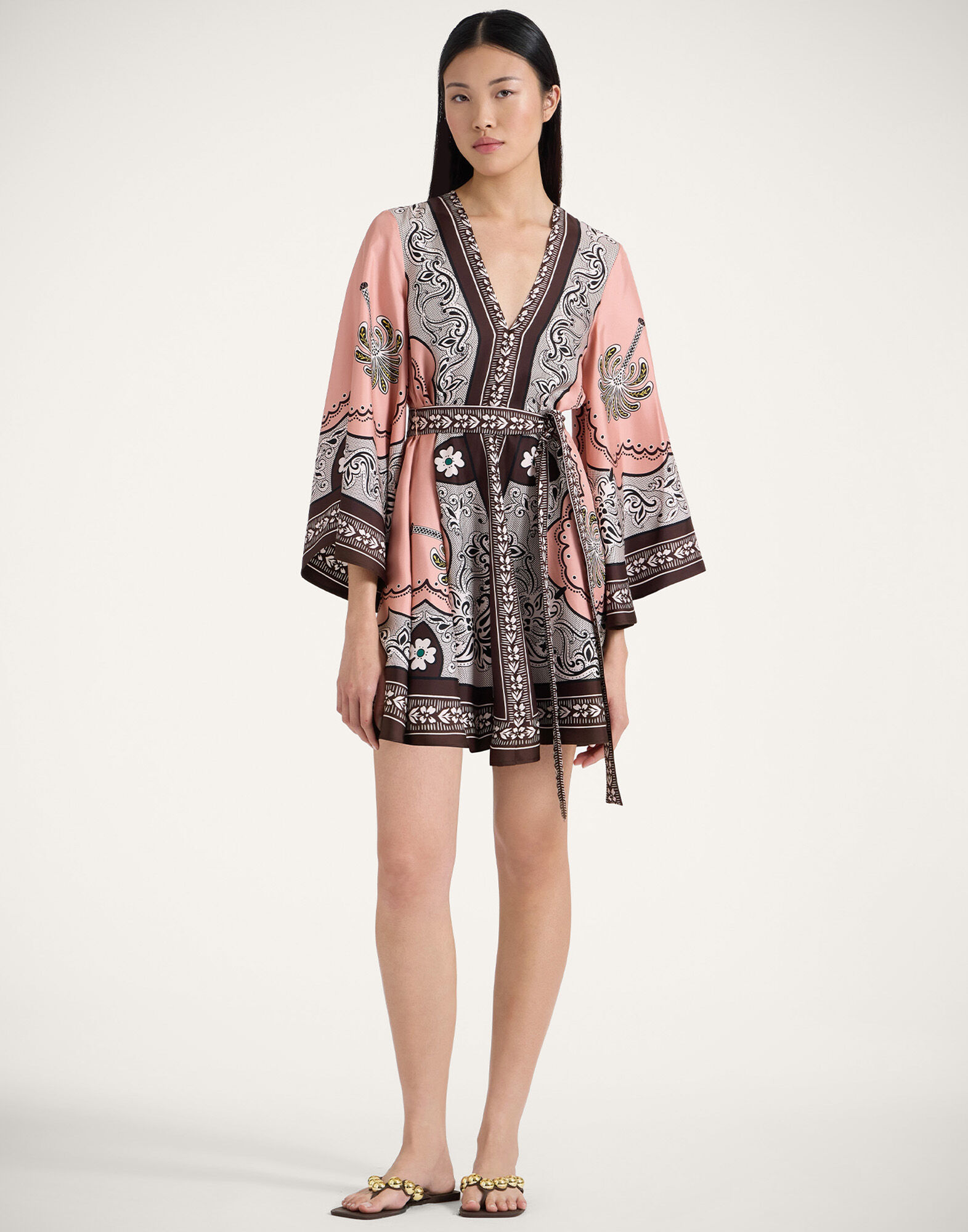 Mini Magnifico Dress in Mirage Placée Pink for Women | La DoubleJ