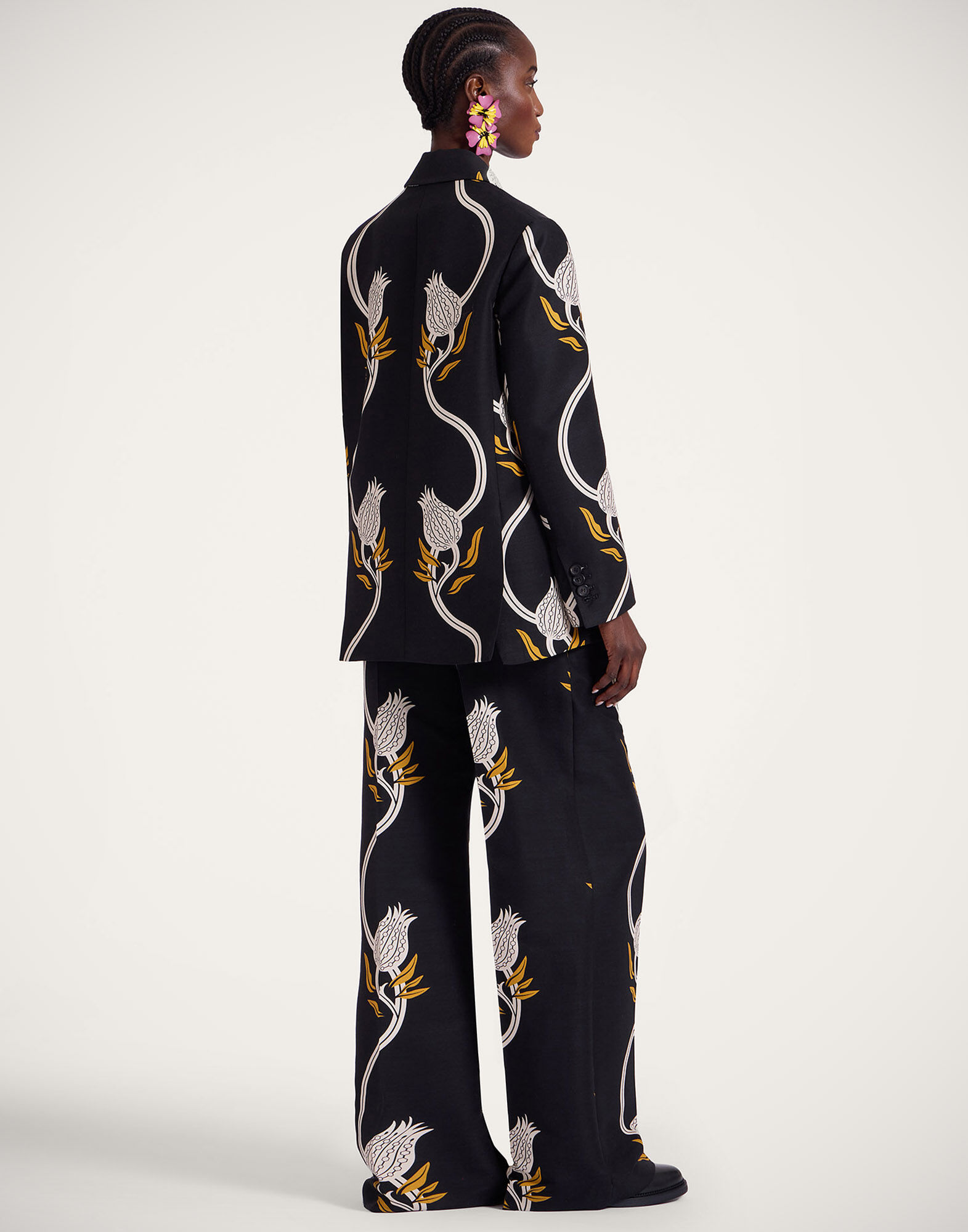 Let Loose Pants in Melograno Black & White for Women | La Let Loose Pants in Melograno Black & White for Women | La