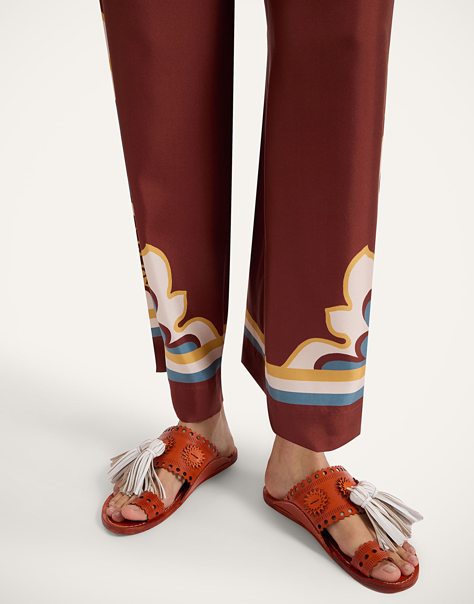 Sandy Slides in Solid Orange for Women | La DoubleJ