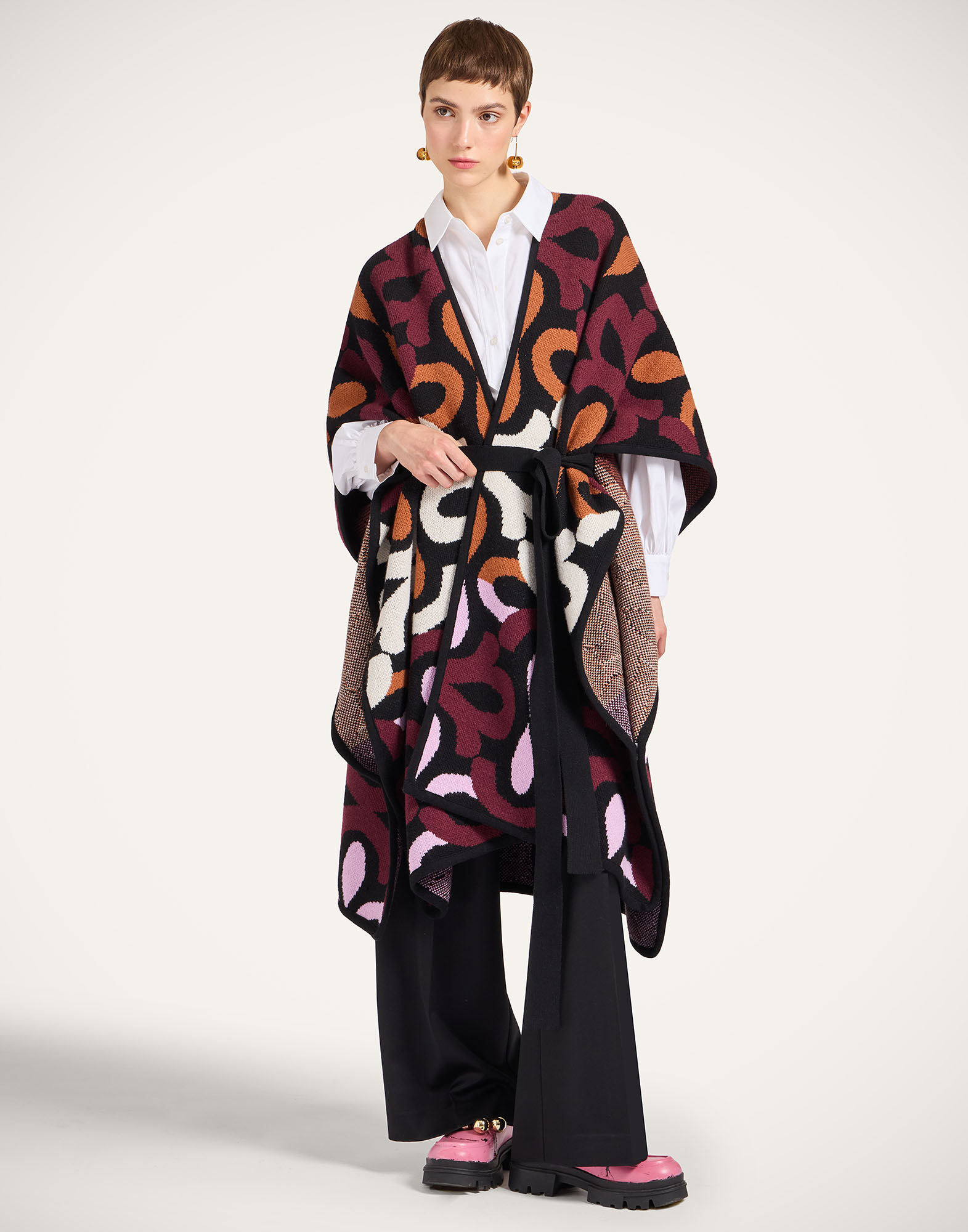 Maiolika Robe in Multicolor Burgundy for Women | La DoubleJ