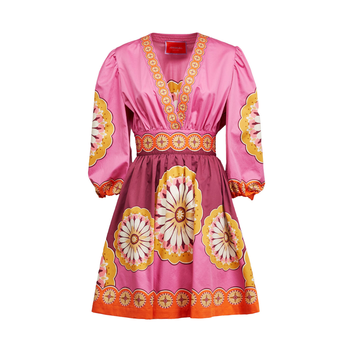 La Doublej Margherita Floral-print Cotton-poplin Mini Dress In Napoli ...